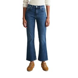 Marc O'Polo Damen Bootcut-Jeans "aus Organic Cotton Stretch", blau, Gr. 30, MARC O'POLO DENIM, unifarben, Obermaterial: 94% Baumwolle, 4% Elastomultiester, 2%