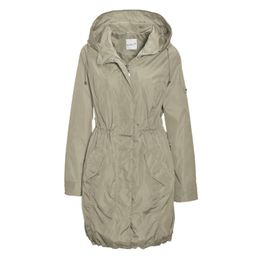 GOLDNER Damen Kurzjacke "Kurzgröße Trendiger leichter Regen Parka aus funktionalem Material"stein, Gr. 22, Obermaterial: 100% Polyamid PA., Jacken