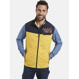 Jan Vanderstorm Herren Fleeceweste "Fleeceweste VILEM", gelb, Gr. XL, Obermaterial: 100% Polyester COOLMAX PES(Coolmax)., Westen