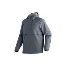 Maier Sports Damen Outdoorjacke "OkokO Loop", blau, Gr. M, 100% Polyester, Jacken, Unisex Windbreaker, Schlupfjacke wasserdicht, verstellbare Kapuze