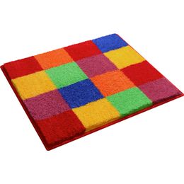 Badematte Grund, H:20mm, bunt, Kunstfaser, Badematten, "Mosaik, Badvorleger, Badezimmer Teppich, sehr weich", angenehm weich, auch als 3 teiliges Set