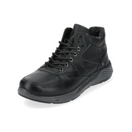 Hush Puppies Herren Schn&uuml;rstiefelette "Hush Puppies Stiefelette Leder", Gr. 42schwarz, Leder, Schuhe