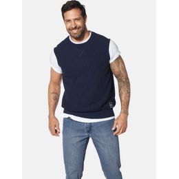 Jan Vanderstorm Herren Pullunder "Pullunder URVA", blau, Gr. L, Obermaterial: 100% Baumwolle CO., Pullover