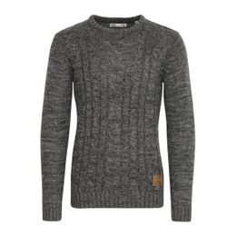 !Solid SOLID Herren Strickfleece-Pullover "Strickpullover SDPhilemon", grau, Gr. L, Obermaterial: 100% Baumwolle CO., Pullover