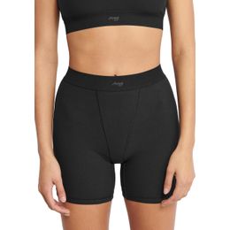 Sloggi Damen Lange Unterhose "EVER Ease", Gr. S, schwarz, Single Jersey, Obermaterial: 82% Baumwolle, 18% Elasthan, unifarben, Unterhosen,