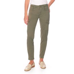 Damen Slim-fit-Jeans "BALARD", gr&uuml;n, Gr. 31, Le Temps Des Cerises, 98% Baumwolle, 2% Elasthan, Jeans, mit aufgesetzten Taschen