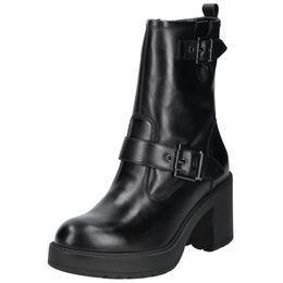 Nero Giardini Damen High-Heel-Stiefelette "Nero Giardini Stiefelette Leder", Gr. 40, schwarz, Leder, Schuhe