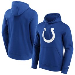 Fanatics Damen Kapuzenpullover "Fanatics Hoodie Indianapolis Colts Primary Logo Graphic", blau, Gr. L, 80% Baumwolle, 20% Polyester, Pullover