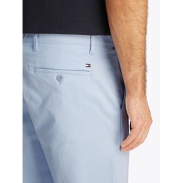 Tommy Hilfiger Herren Chinohose "HARLEM CHINO SATIN", blau, Gr. 30, Web, Obermaterial: 98% Baumwolle, 2% Elasthan, Hosen