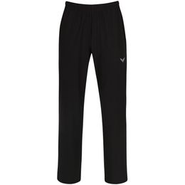 TRIGEMA Damen Jerseyhose "TRIGEMA Freizeithose mit elastischer Kordel", schwarz, Gr. S, Web, 74% Nylon, 26% Elastan, Hosen