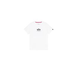 Herren T-Shirt "Basic T-Shirt ML", wei&szlig;, Gr. M, Alpha Industries, Obermaterial: 100% Baumwolle, Shirts
