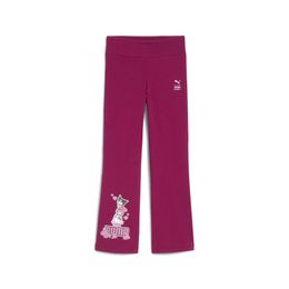 Puma Jungen Leggings "Puma x HELLO KITTY AND FRIENDS Flared Leggings M&auml;dchen"berry pink, Gr. 110, bedruckt, Obermaterial: 95% Baumwolle, 5% Elasthan,