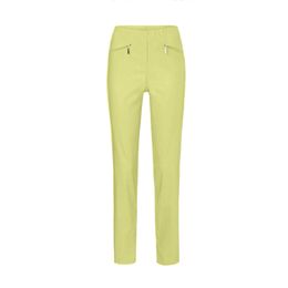 GOLDNER Damen 2-in-1-Hose "Kurzgr&ouml;&szlig;e Schlupfhose LOUISA mit Steppn&auml;hten", gr&uuml;n, Gr. 24, Obermaterial: 67% Baumwolle CO. 28% Polyamid PA. 5% Elasthan