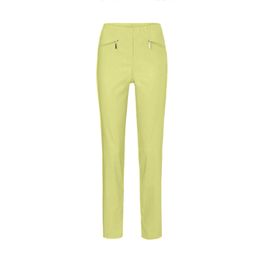 GOLDNER Damen 2-in-1-Hose "Kurzgr&ouml;&szlig;e Schlupfhose LOUISA mit Steppn&auml;hten", gr&uuml;n, Gr. 21, Obermaterial: 67% Baumwolle CO. 28% Polyamid PA. 5% Elasthan