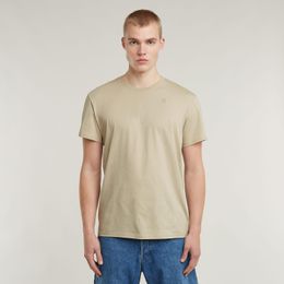 G-Star Raw G-STAR Herren T-Shirt "Base", beige, Gr. M, unifarben, Single Jersey, Obermaterial: 100% Baumwolle, Shirts