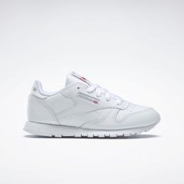 Reebok CLASSIC M&auml;dchen Sneaker "CLASSIC LEATHER", Gr. 30, wei&szlig;, Leder, Synthetik, Textil, Schuhe