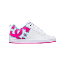 DC Shoes Damen Sneaker "Court Graffik", Gr. 6, weiß, 55, 91% Leder, 38, 75% Synthetik, 5, 34% Polyester, Schuhe