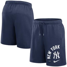 Nike M&auml;dchen Sporthose "Nike Shorts New York Yankees Nike Arched Kicker Fleece", blau, Gr. XXL, 82% Baumwolle, 18% Polyester, Hosen