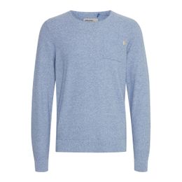 Blend Herren Strickfleece-Pullover "Strickpullover bhpullover", blau, Gr. XL, Obermaterial: 100% Baumwolle CO., Pullover