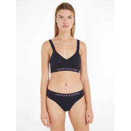 Damen Slip "BIKINI", Tommy Hilfiger Underwear, Gr. XS, schwarz, Jersey, Obermaterial: 95% Baumwolle, 5% Elasthan, unifarben, Unterhosen, mit hohem