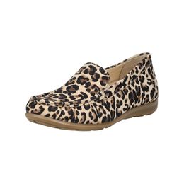 Gabor COMFORT Damen Slipper "Gabor Comfort Slipper Leder", Gr. 39leopard, Leder, Schuhe
