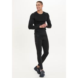 Endurance Herren Lauftights "Energy", schwarz, Gr. S, unifarben, 81% Polyester, 19% Elasthan, Hosen, mit top W&auml;rmeisolations-Funktion