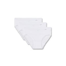 Sanetta M&auml;dchen Slip "Slip 3er Pack", Gr. 116, wei&szlig;, Obermaterial: 100% Baumwolle CO., Unterhosen