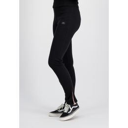 Damen Cargohose "X-Fit Rib Pant Women", schwarz, Gr. L, Alpha Industries, Obermaterial: 50% Baumwolle, 50% Polyester, Hosen