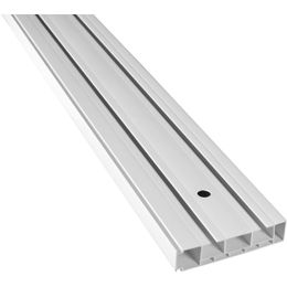 Gardinenschiene SN DECO GROUP, L:120cm T:7,7cm, wei&szlig;, Kunststoff, Gardinenstangen, "Vorhangschiene SH (2)"