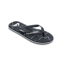 Quiksilver Herren Sandale "Molokai Art 25", Gr. 12, schwarz, Obermaterial: Synthetik / Laufsohle: Moosgummi, Schuhe