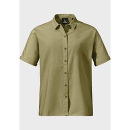 Sch&ouml;ffel SCH&Ouml;FFEL Damen Outdoorbluse "Urban Blouse Style Kalmen WMS", gr&uuml;n, Gr. 46, Oberstoff: 73% Baumwolle 27% Hanf, Blusen