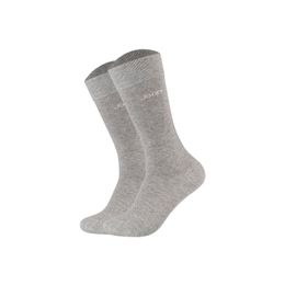 JOOP! JOOP Herren Kurzsocken "Socken Unisex premium essential organic cotton Socks 2p 2er Pack", Gr. 43, grau, Obermaterial: 62% Baumwolle CO(Bio). 36%