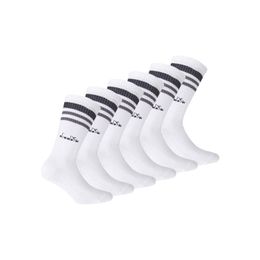 Diadora Herren Kurzsocken "Socken 6er Pack", Gr. 39, wei&szlig;, Obermaterial: 80% Baumwolle CO. 18% Polyester PES. 2% Elasthan EL., Socken