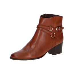 Caprice Damen Stiefelette "Caprice Stiefelette Leder", Gr. 38,5, braun, Leder, Schuhe