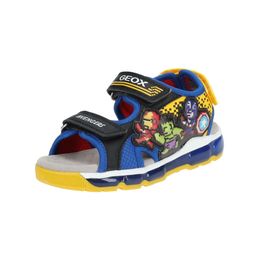 Geox Kinder Sandale "Geox Sandalen Lederimitat/Mesh", Gr. 34, schwarz, Lederimitat, Textil, Schuhe