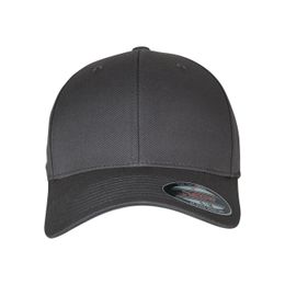 Flexfit Flex Cap "Flexfit Unisex Flexfit Combed"schwarzgrau, Gr. XS, unifarben, 63% Polyester, 34% Baumwolle, 3% Elasthan, Caps
