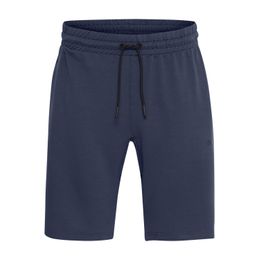 North Bend Herren Sweatshorts "Sweatshorts NBBrendan", blau, Gr. L, Obermaterial: 66% Viskose CV. 30% Polyester PES. 4% Elasthan EL., Hosen
