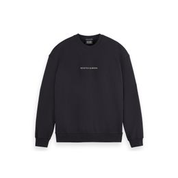 Scotch & Soda SCOTCH & SODA Herren Sweatshirt "Sweatshirt CORE - Logo Front Chest Sweat", schwarz, Gr. S, Obermaterial: 100% Baumwolle CO., Sweatshirts
