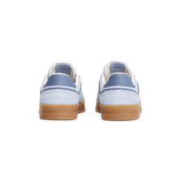 Tommy Jeans Damen Plateausneaker "THE GREENWICH", Gr. 37, blau, Veloursleder, Schuhe, Schn&uuml;rer, Halbschuh, Freizeitschuh mit Kontrastbesatz