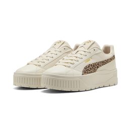 Puma Damen Sneaker "Karmen II Animal Flair Sneakers Damen", Gr. 37,5, wei&szlig;, Obermaterial: Synthetik; Futter: Textil, Synthetik; Innensohle: Textil;