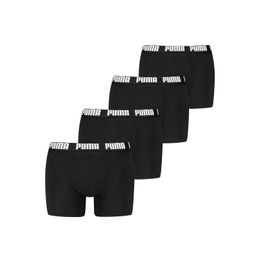 Puma Herren Boxershorts "Boxershort 4er Pack", Gr. XL, schwarz, Obermaterial: 95% Baumwolle CO. 5% Elasthan EL., Unterhosen