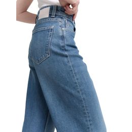 Damen Weite Jeans "LINOU", blau, Gr. XL, Tom Tailor Denim, unifarben, Denim/Jeans, Obermaterial: 43% Polyester, 33% Baumwolle, 22% Lyocell, 2%