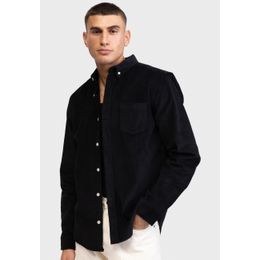 REDEFINED REBEL EST. 2013 REDEFINED REBEL Herren Langarmhemd "Redefined Rebel Shirt RRSean Shirt", schwarz, Gr. L, 98% Baumwolle, 2% Elasthan, Hemden