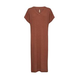 soyaconcept Damen Jerseykleid "Soya Concept Dress SC-DELIA 2"4840 rusty, Gr. S, Obermaterial: 60% Viskose, 38% Polyester, 2% Elasthan, Kleider