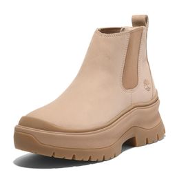 Timberland Damen Chelseaboots "ROXIE LANEMID CHELSEA BOOT", Gr. 41, beige, Leder, Schuhe, Stiefelette, Winterschuhe, Ankle Boots