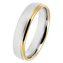 DOOSTI Damen Trauring "Schmuck Geschenk Silber 925 Trauring Ehering Partnerring LIEBE", 70, ohne Zirkonia, Silber 925 (Sterlingsilber), 5mm, gold,