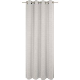 Vorhang WIRTH, B:132cm H:245cm, braun, Jacquard, Baumwolle, Polyester, Wohnzimmer, Gardinen, "Berwick"