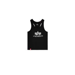 Herren Muscleshirt "Basic Tank BL BB", schwarz, Gr. S, Alpha Industries, Obermaterial: 100% Baumwolle, Shirts