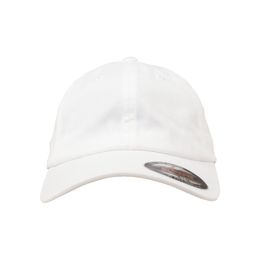 Flexfit Herren Flex Cap "Flexfit Accessoires Flexfit Cotton Twill Dad Cap"wei&szlig;, Gr. S, unifarben, 98% Baumwolle, 2% Elasthan, Caps