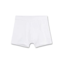 Sanetta Jungen Boxershorts "Boxershort 1er Pack", Gr. 116, wei&szlig;, Obermaterial: 100% Baumwolle CO(Bio)., Unterhosen